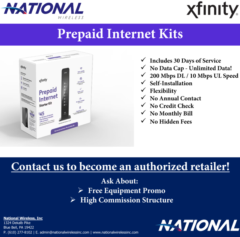 Xfinity Prepaid Internet – National Wireless, Inc